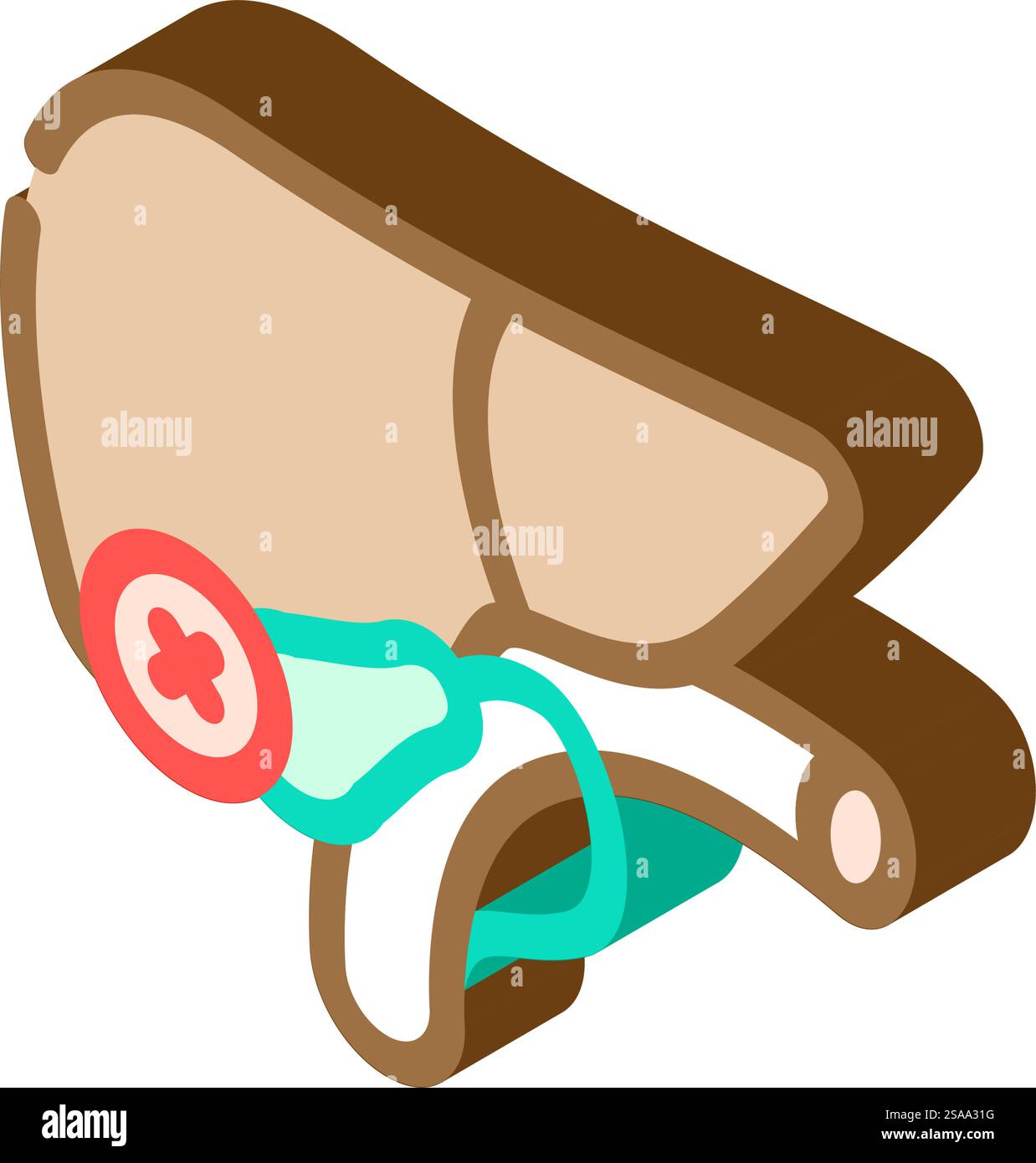 cholecystectomy surgery isometric icon vector. cholecystectomy surgery ...