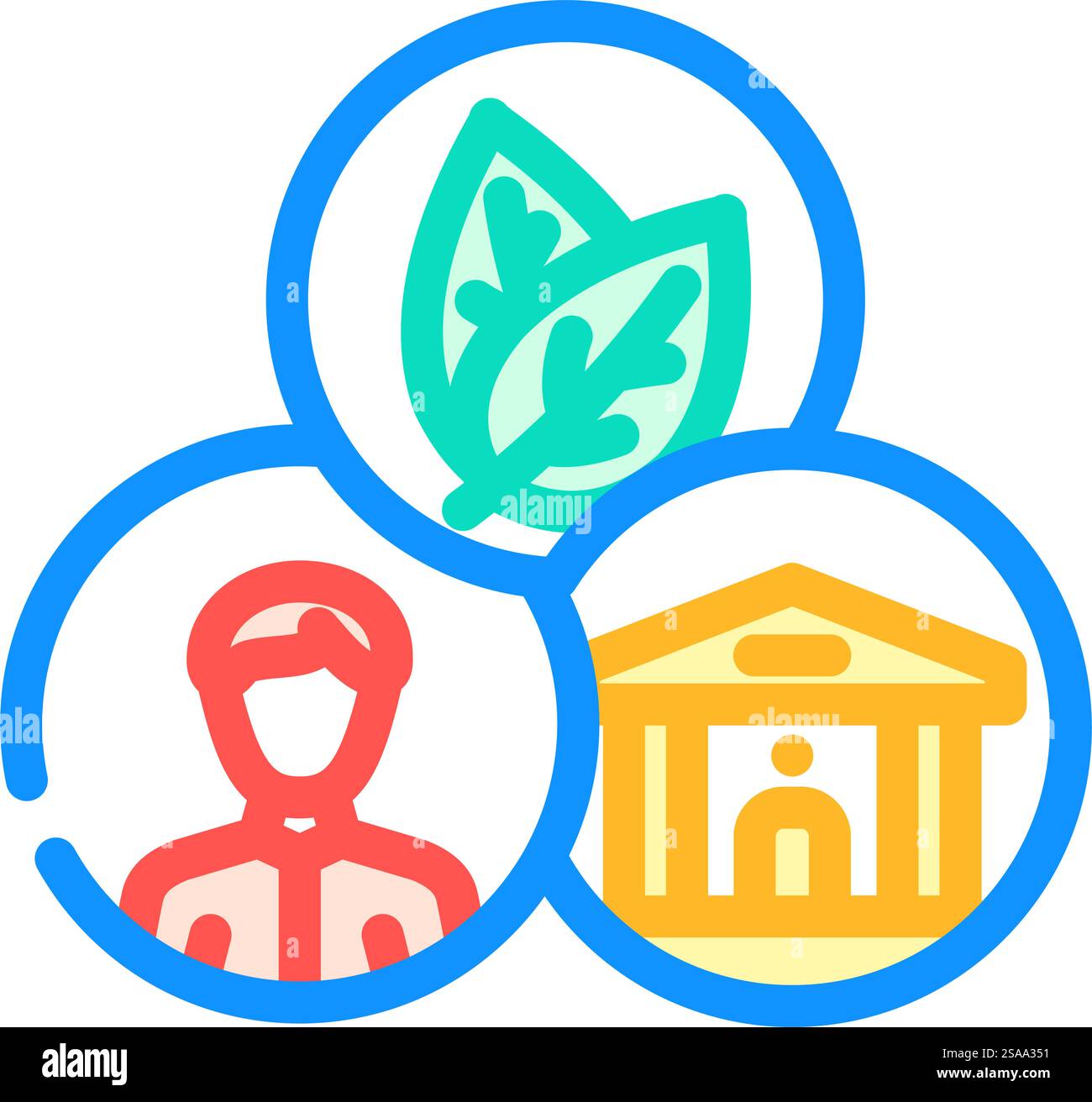 esg environmental social governance color icon vector. esg ...