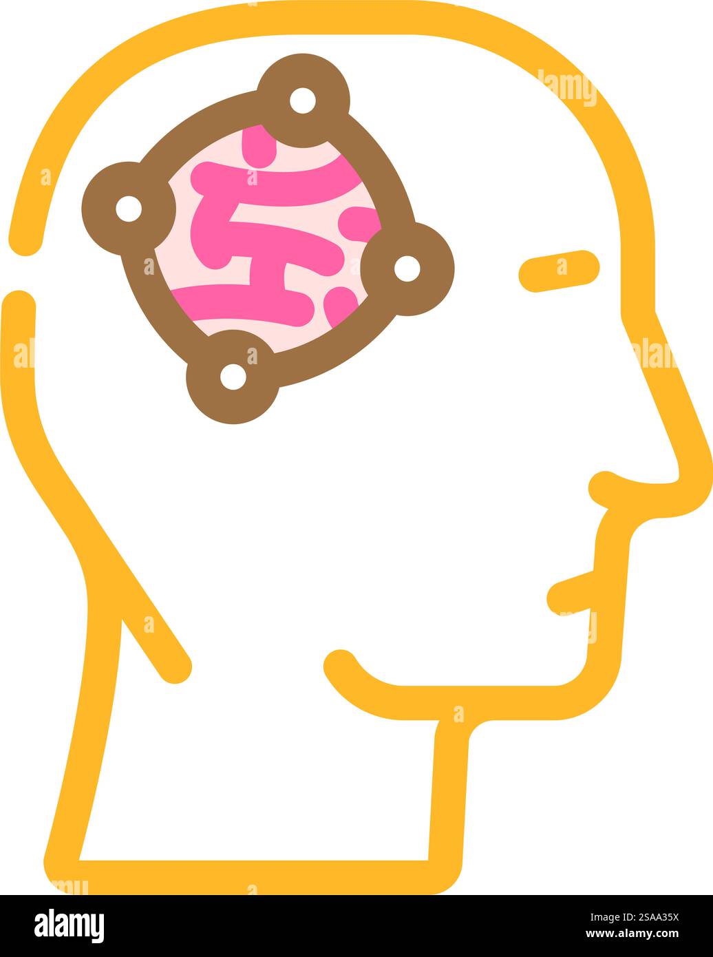 craniotomy surgery color icon vector. craniotomy surgery sign. isolated ...