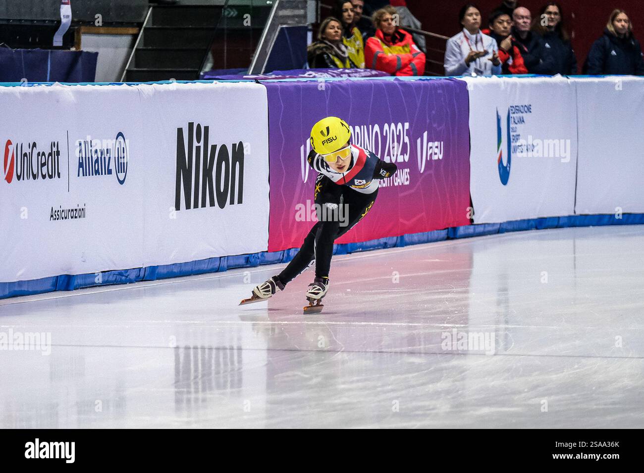 Turin, Italy. 21st Jan, 2025. Gilli Kim of Korea during the Short Track ...
