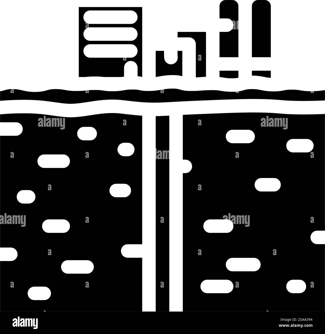 plant geothermal energy glyph icon vector. plant geothermal energy sign ...
