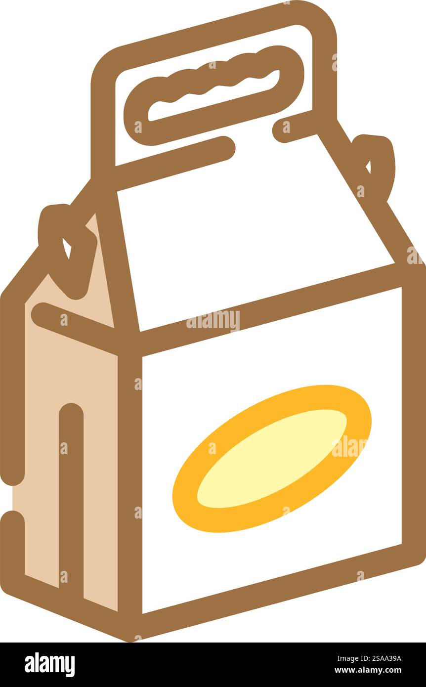retail box cardboard packaging color icon vector. retail box cardboard ...