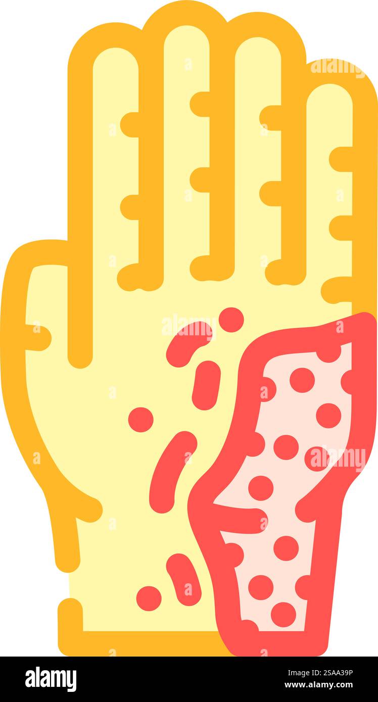 abrasions household injury accident color icon vector. abrasions ...