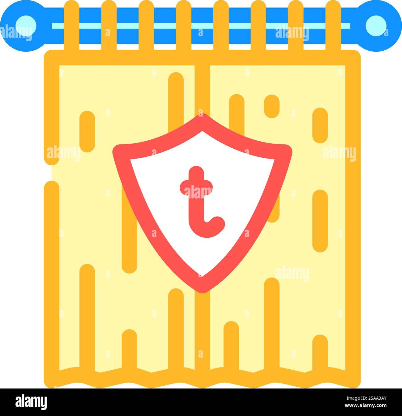 thermal curtains energy conservation color icon vector. thermal ...