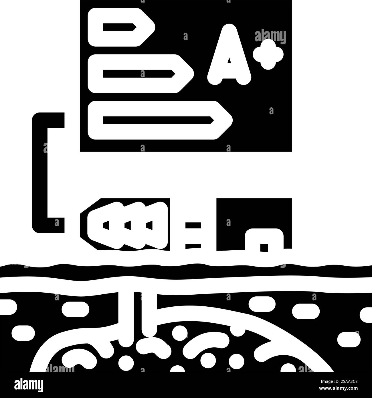 energy efficiency geothermal glyph icon vector. energy efficiency ...