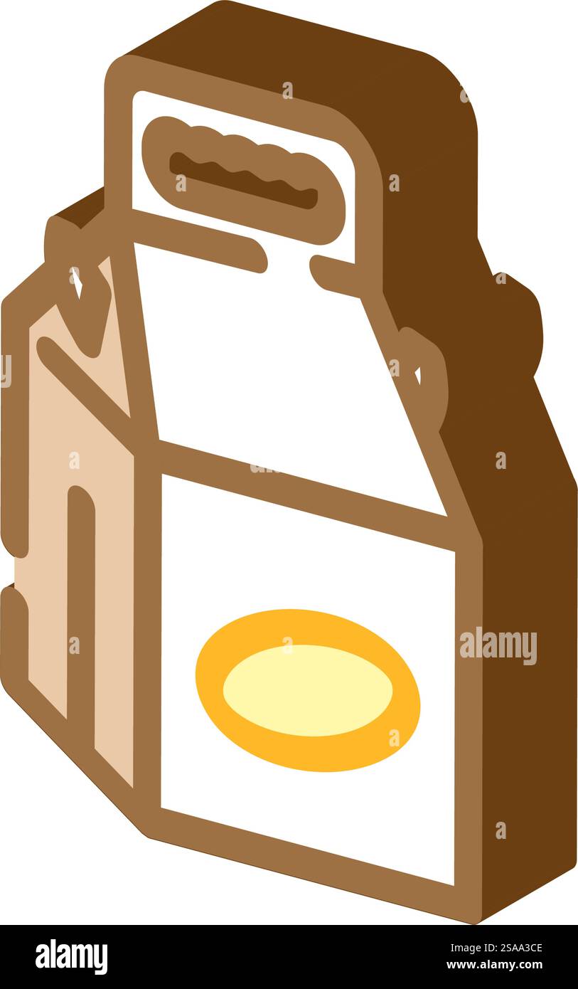 retail box cardboard packaging isometric icon vector. retail box ...