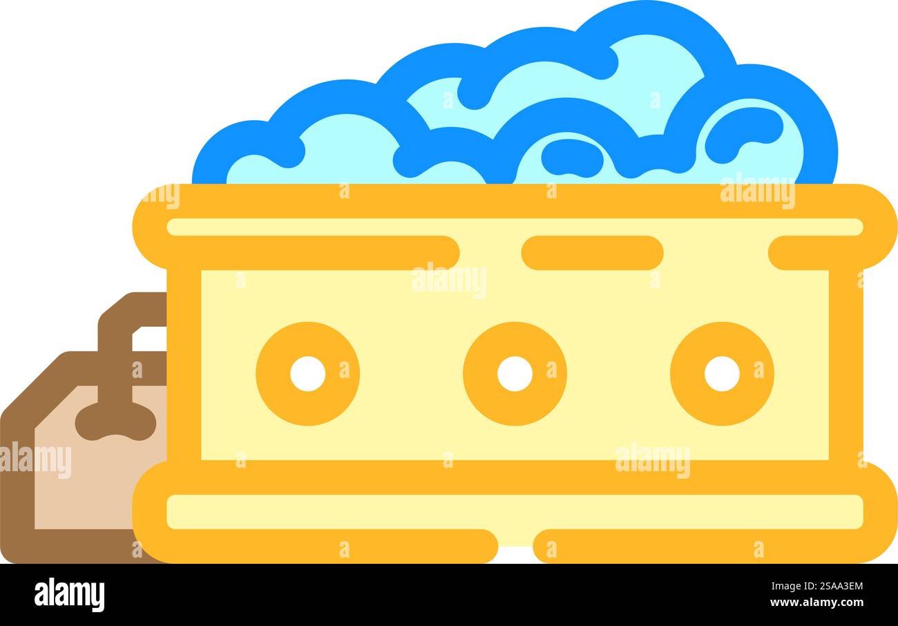 jacuzzi spa therapy treatment color icon vector. jacuzzi spa therapy ...