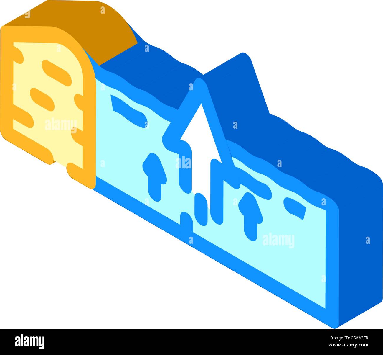 rising water disaster isometric icon vector. rising water disaster sign ...
