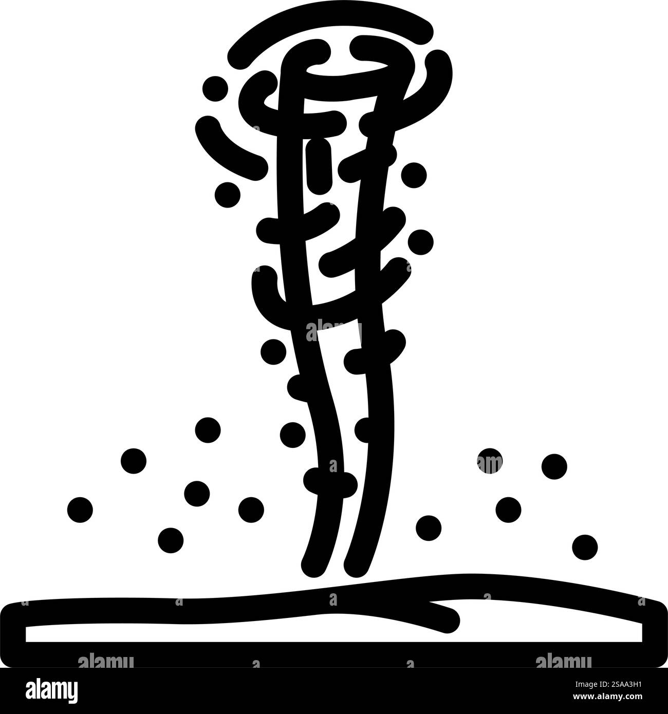 dust devil natural phenomena line icon vector. dust devil natural ...