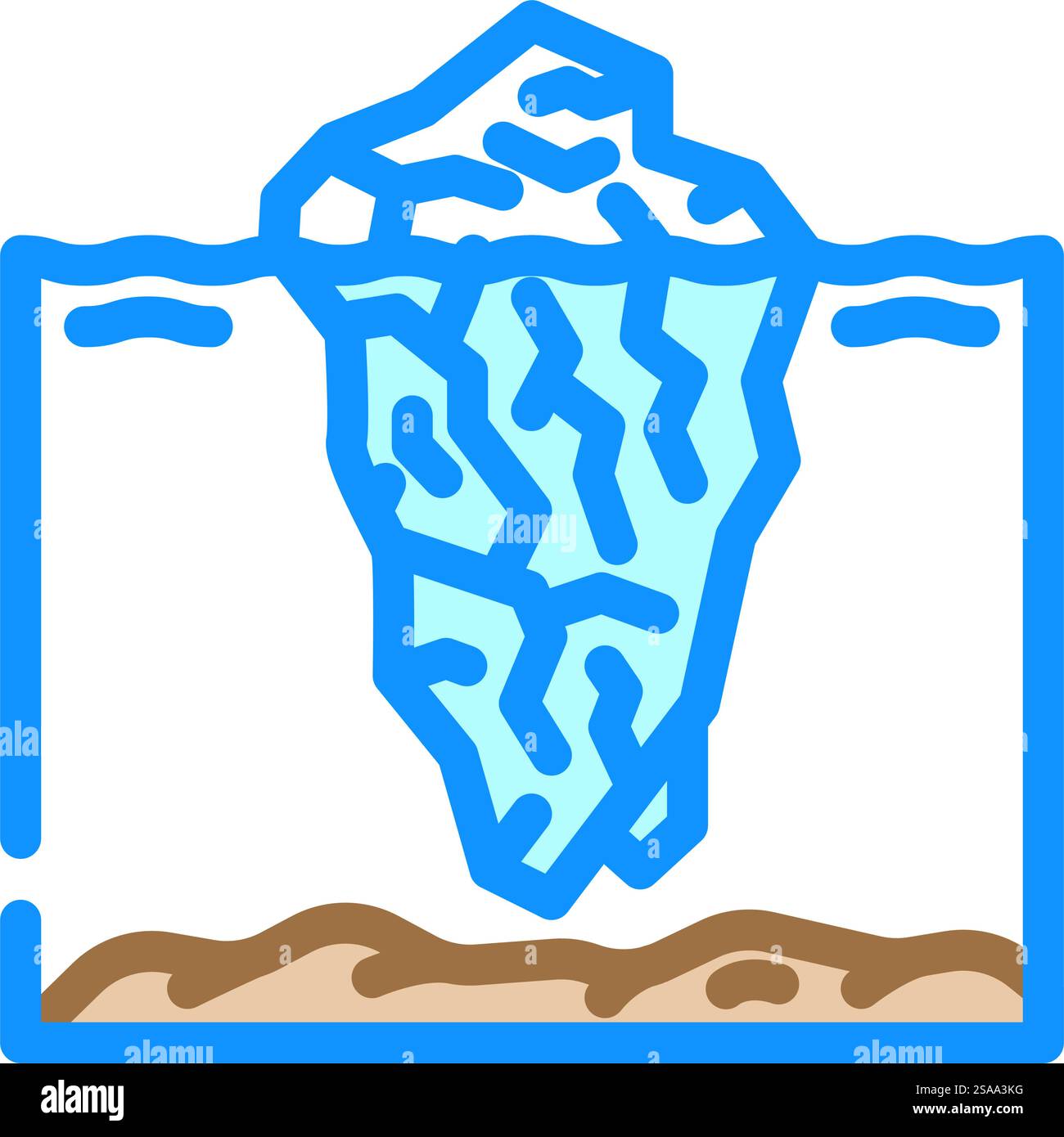 iceberg natural phenomena color icon vector. iceberg natural phenomena ...