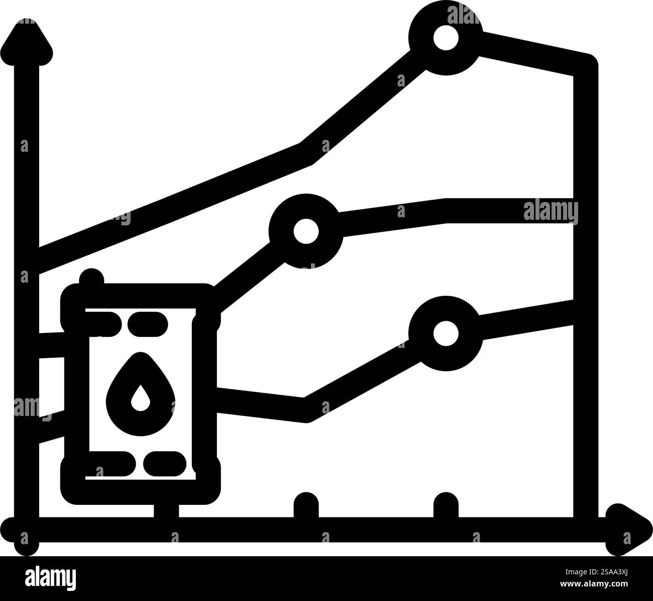 supply oil industry line icon vector. supply oil industry sign ...