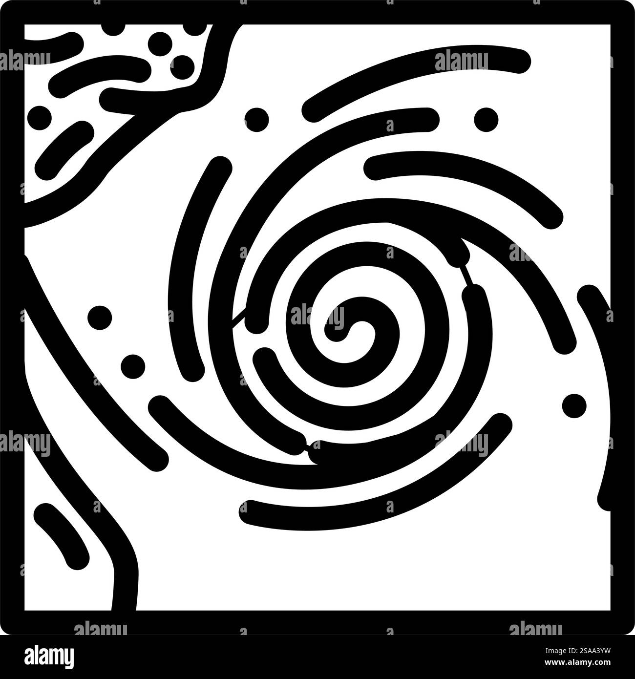 cyclone hurricane disaster line icon vector. cyclone hurricane disaster ...