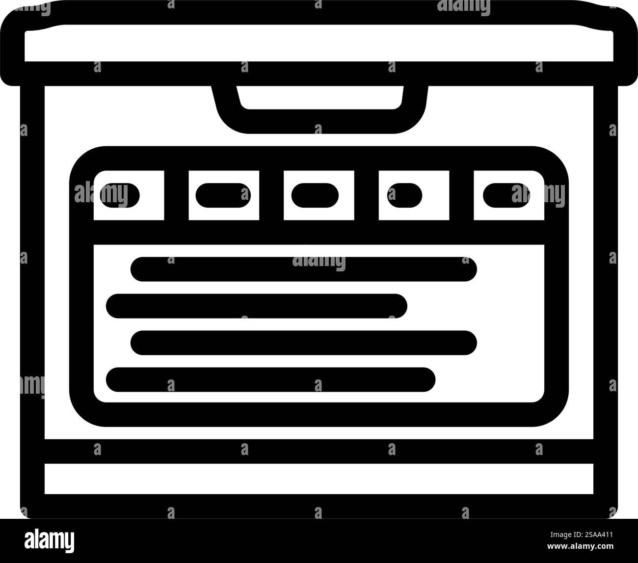 storage box cardboard packaging line icon vector. storage box cardboard ...