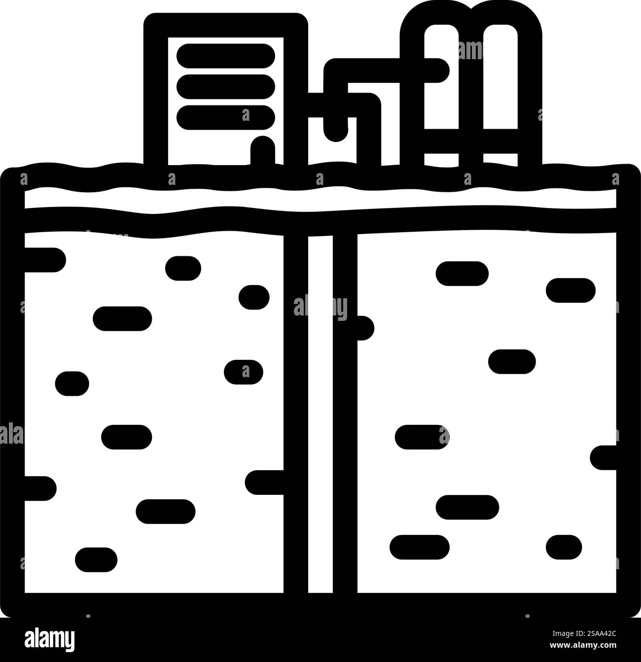 plant geothermal energy line icon vector. plant geothermal energy sign ...