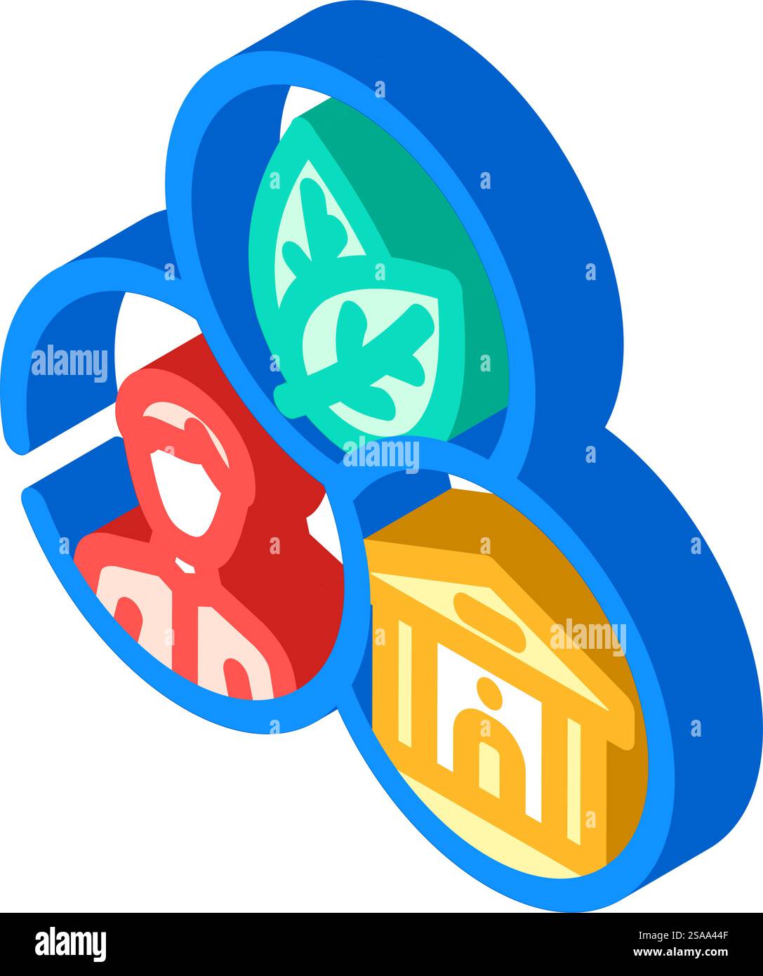 esg environmental social governance isometric icon vector. esg ...