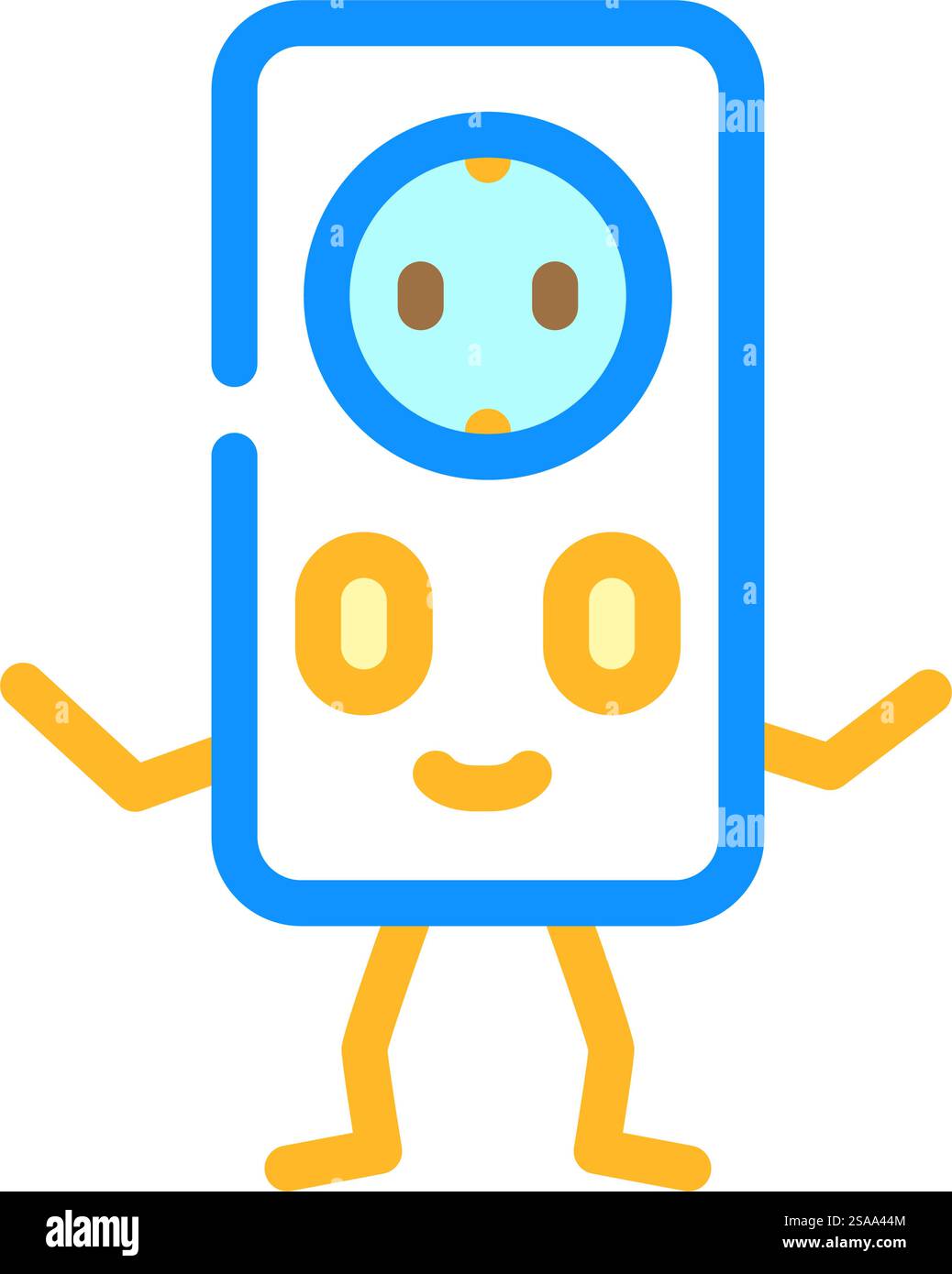 electrical socket character color icon vector. electrical socket ...