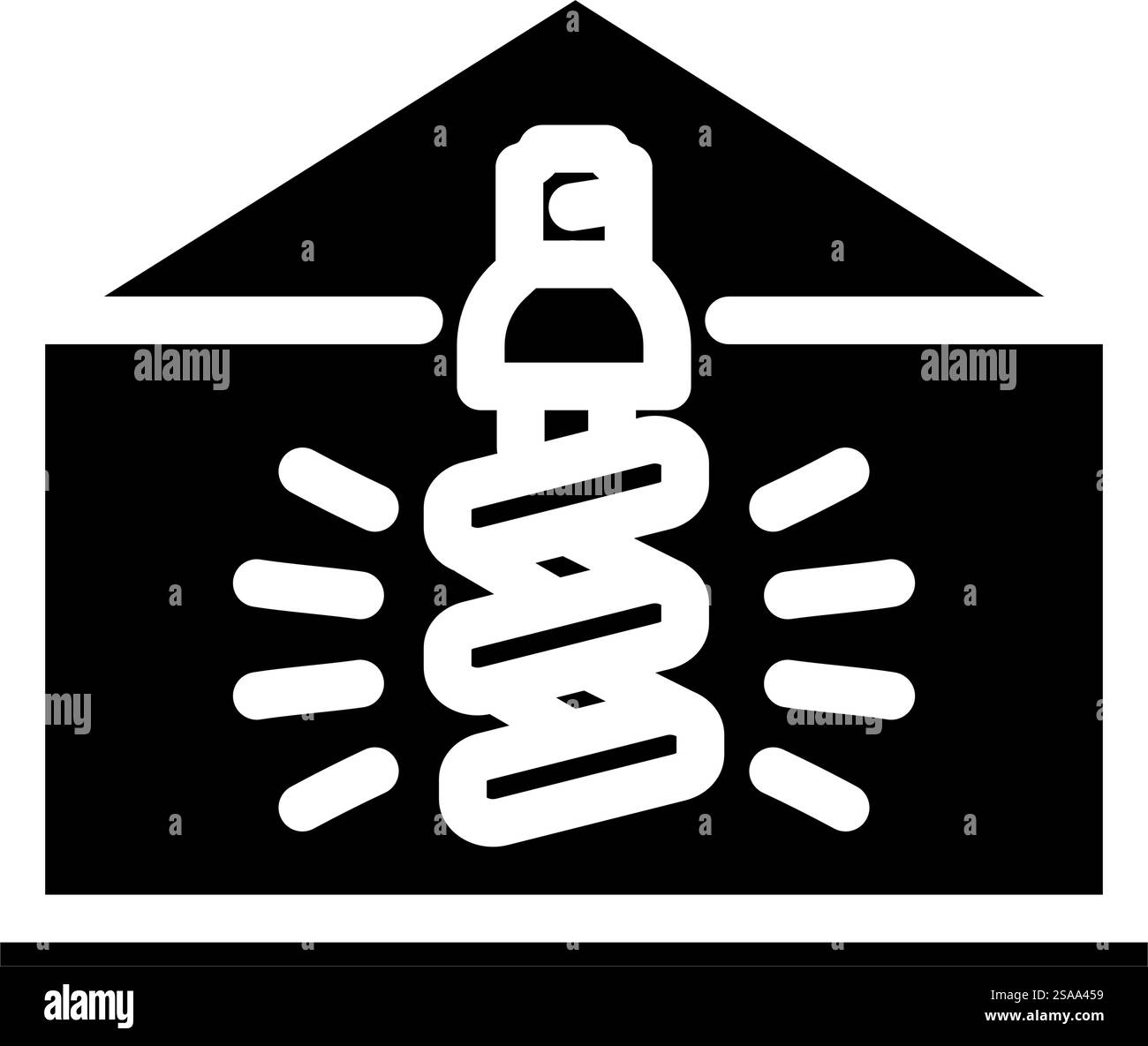 energy efficient lighting green building glyph icon vector. energy ...