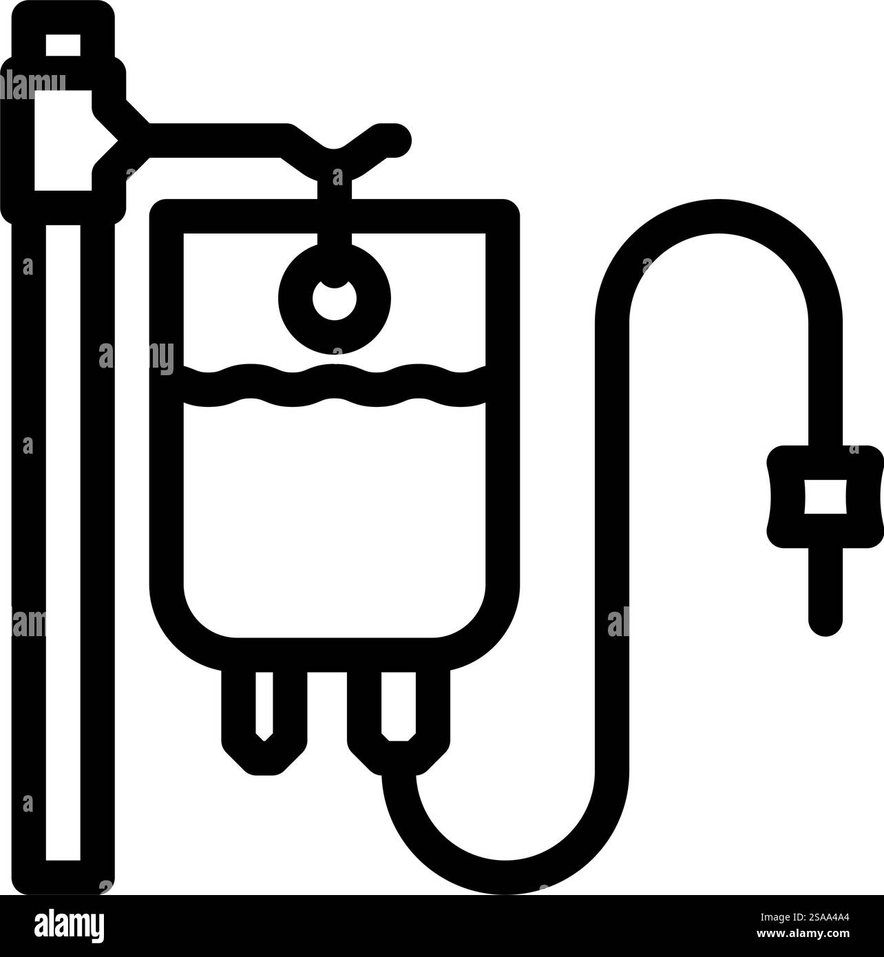 iv drip cancer treatment line icon vector. iv drip cancer treatment ...
