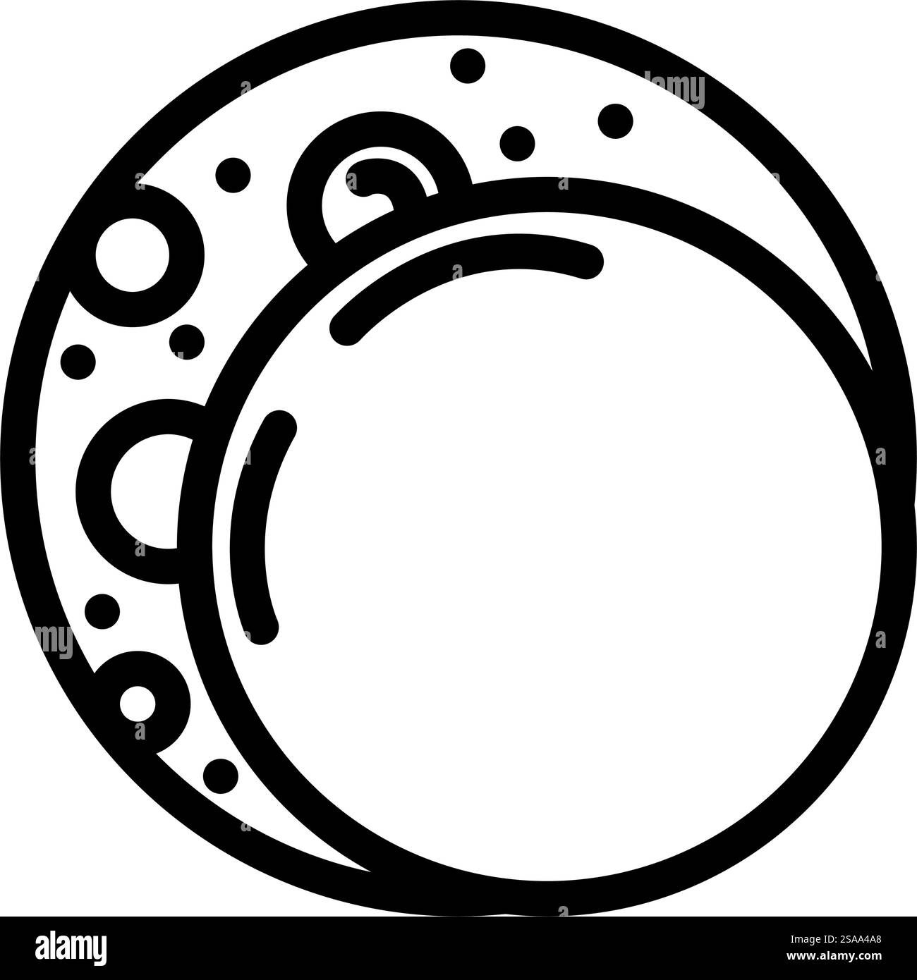 lunar eclipse natural phenomena line icon vector. lunar eclipse natural ...