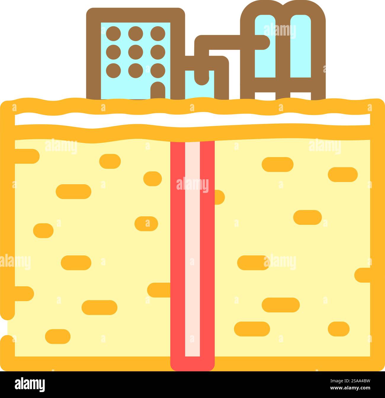 plant geothermal energy color icon vector. plant geothermal energy sign ...