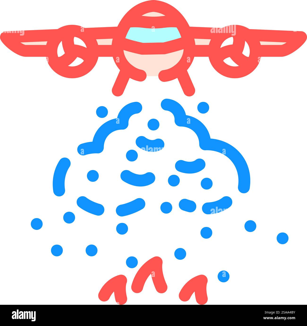 firefighting plane wildfire disaster color icon vector. firefighting ...