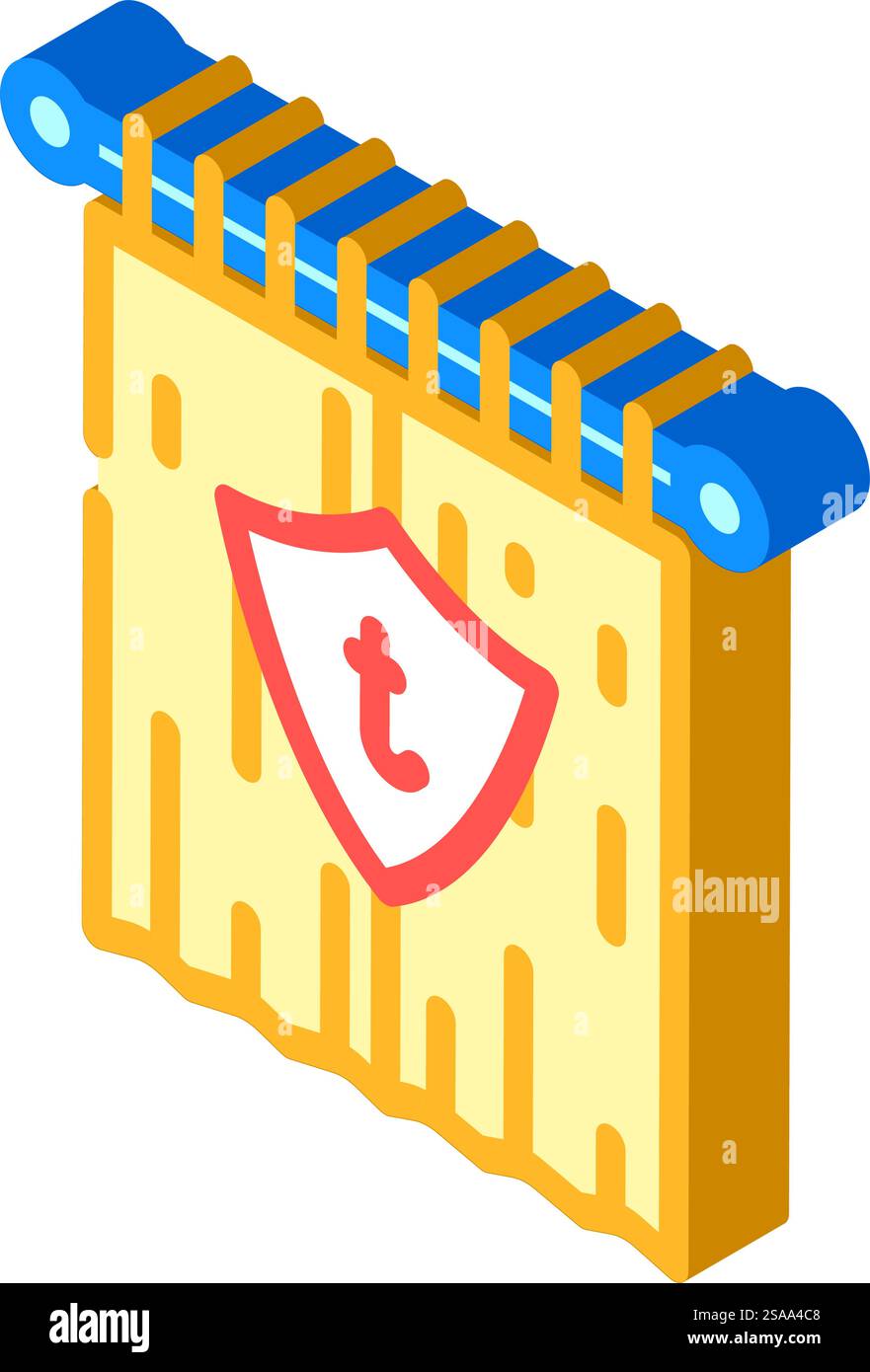 thermal curtains energy conservation isometric icon vector. thermal ...