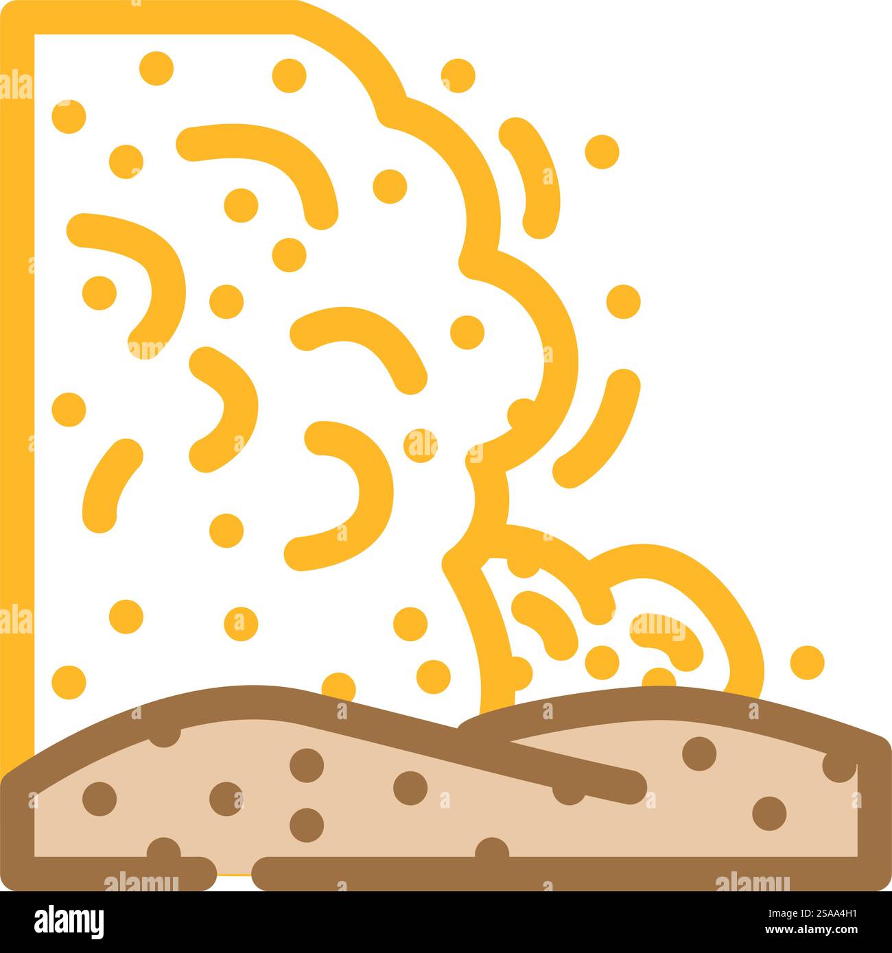sandstorm natural phenomena color icon vector. sandstorm natural ...