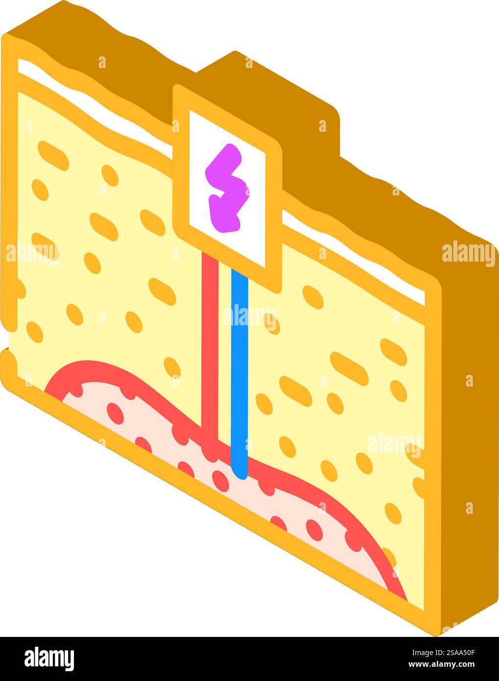 power geothermal energy isometric icon vector. power geothermal energy ...