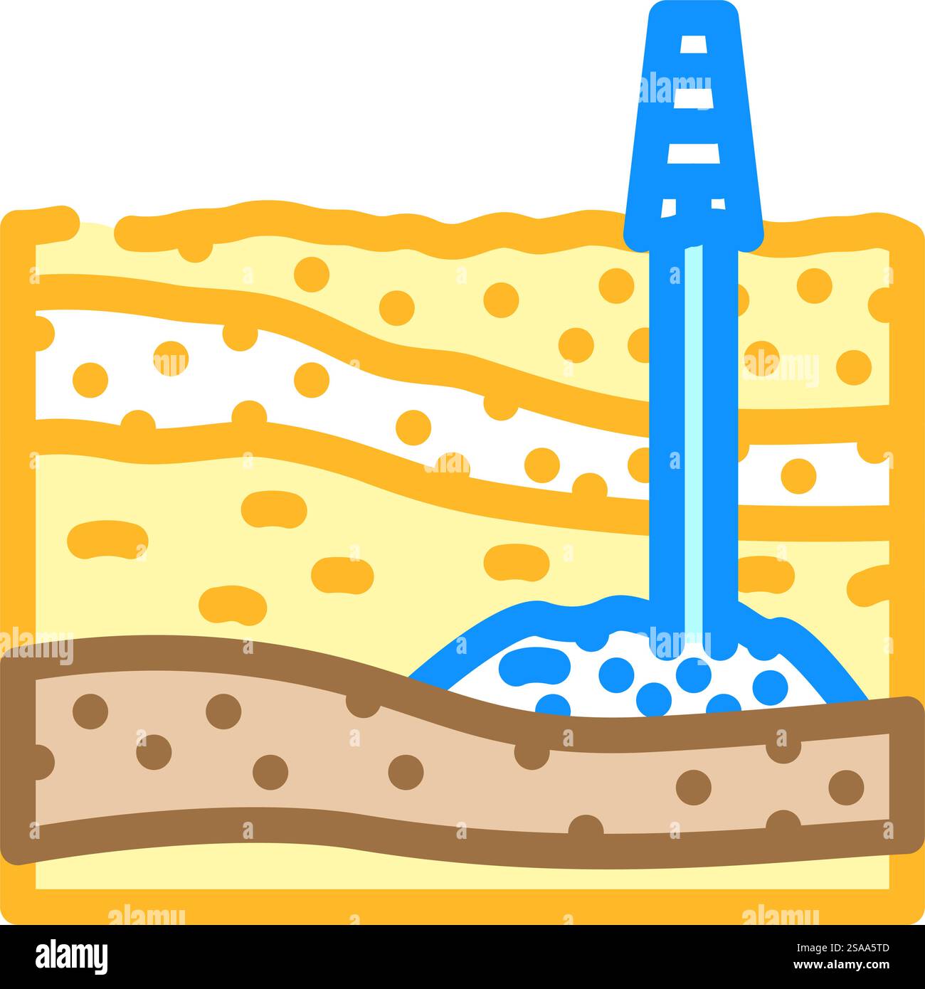 shale gas oil industry color icon vector. shale gas oil industry sign ...