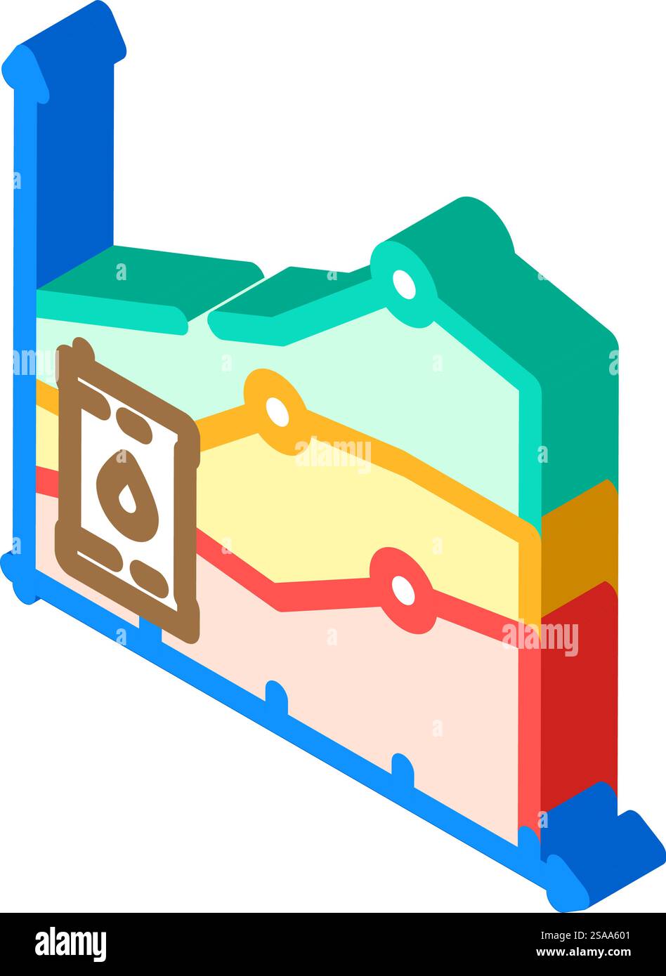 supply oil industry isometric icon vector. supply oil industry sign ...