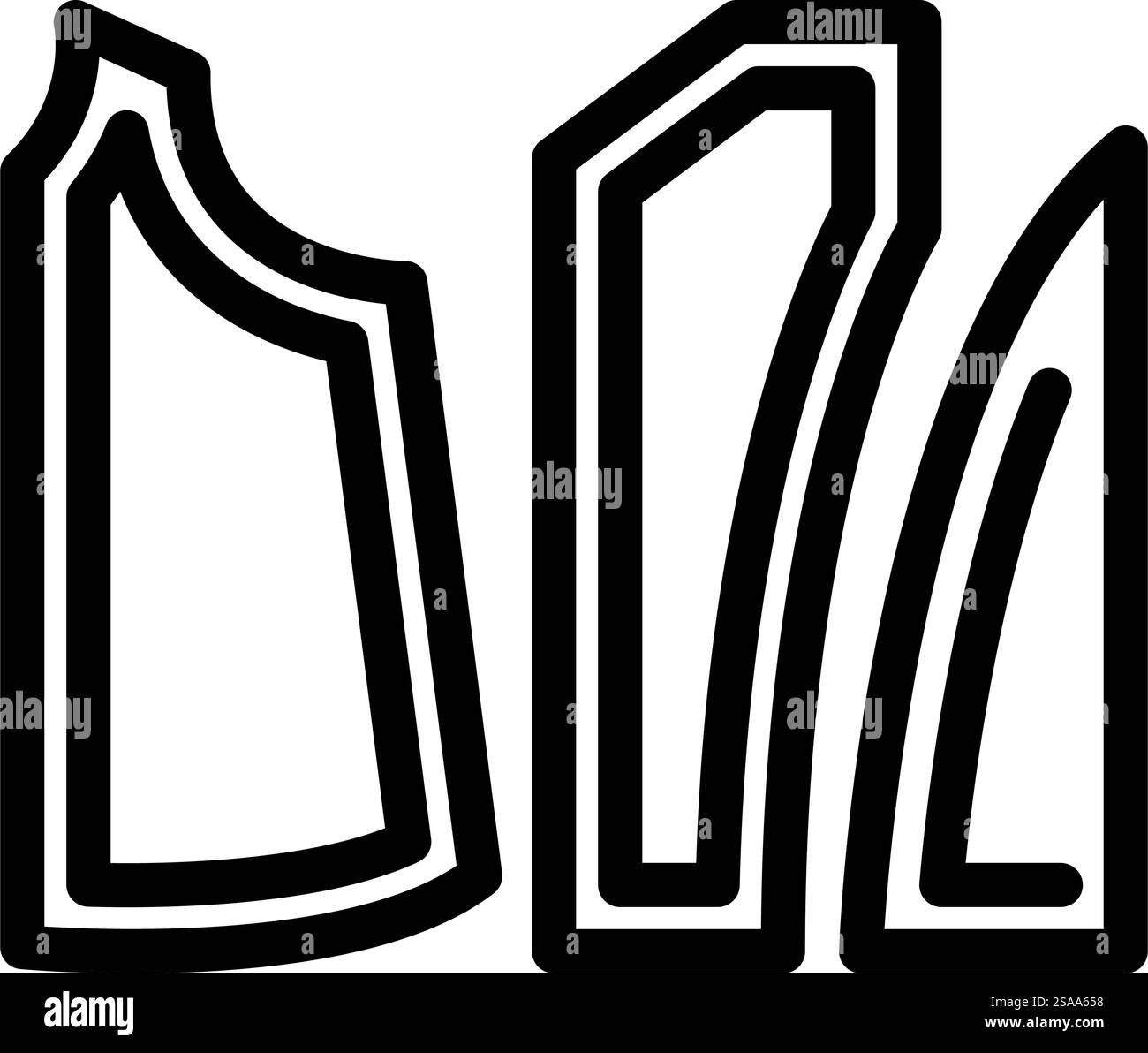 sewing pattern dressmaking fashion line icon vector. sewing pattern ...