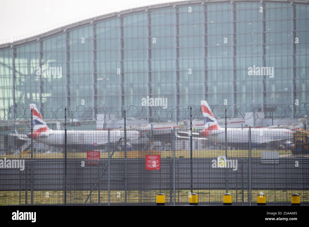 Longford, UK. 29th January, 2025. British Airways aircraft parked ...