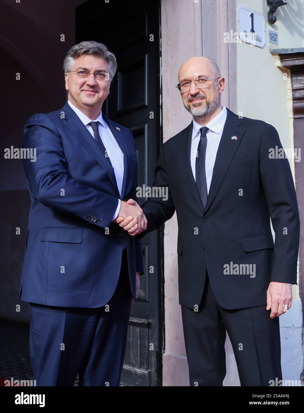 Zagreb, Croatia. 29th Jan, 2025. Prime Minister Andrej Plenkovic ...