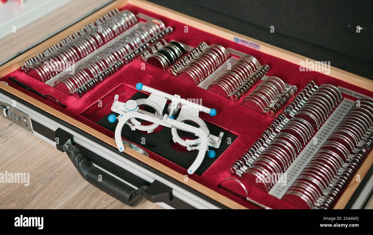 Trial lens set in hi-res stock photography and images - Alamy