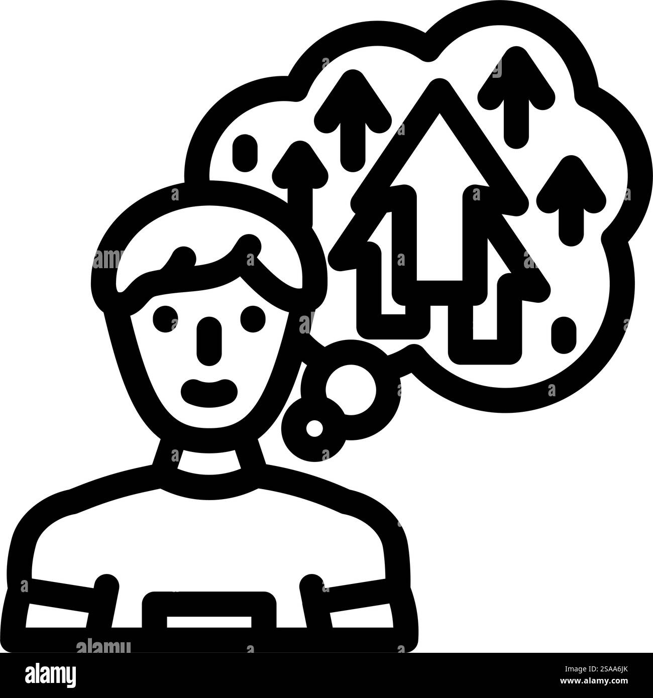 self improvement success life line icon vector. self improvement ...