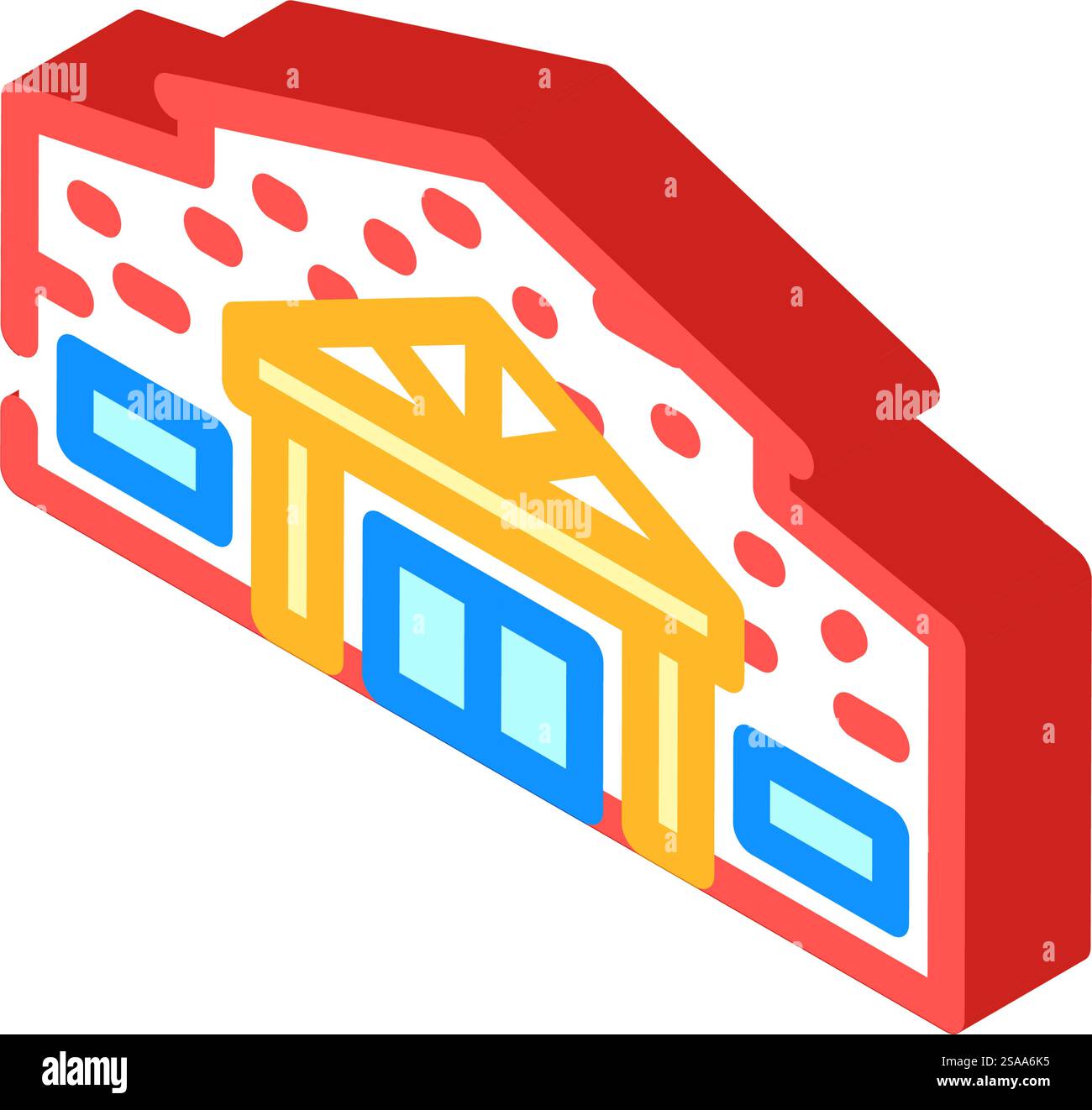 cash and carry isometric icon vector. cash and carry sign. isolated ...