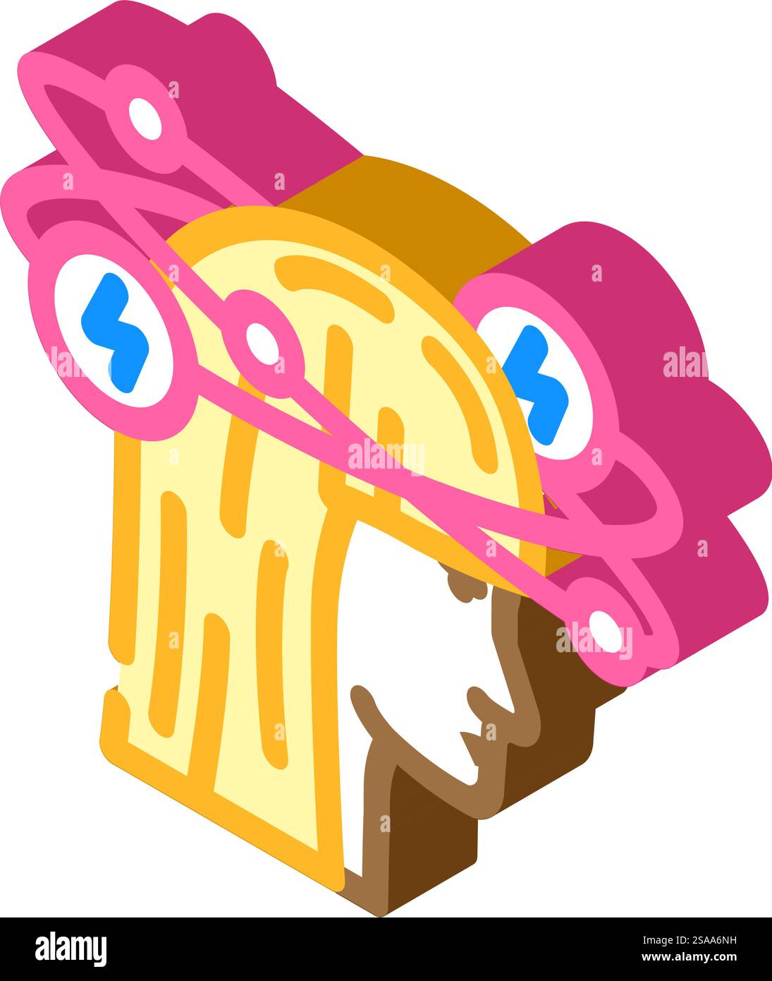 headache dizziness disease symptom isometric icon vector. headache ...