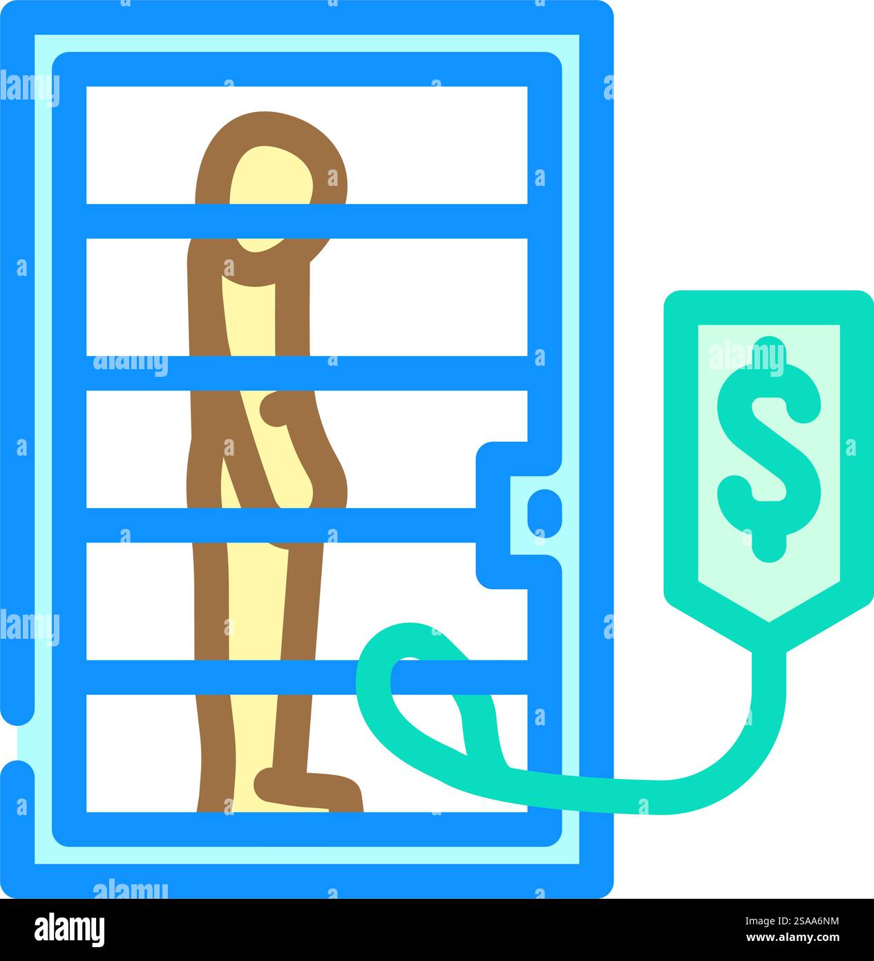 human trafficking crime color icon vector. human trafficking crime sign ...