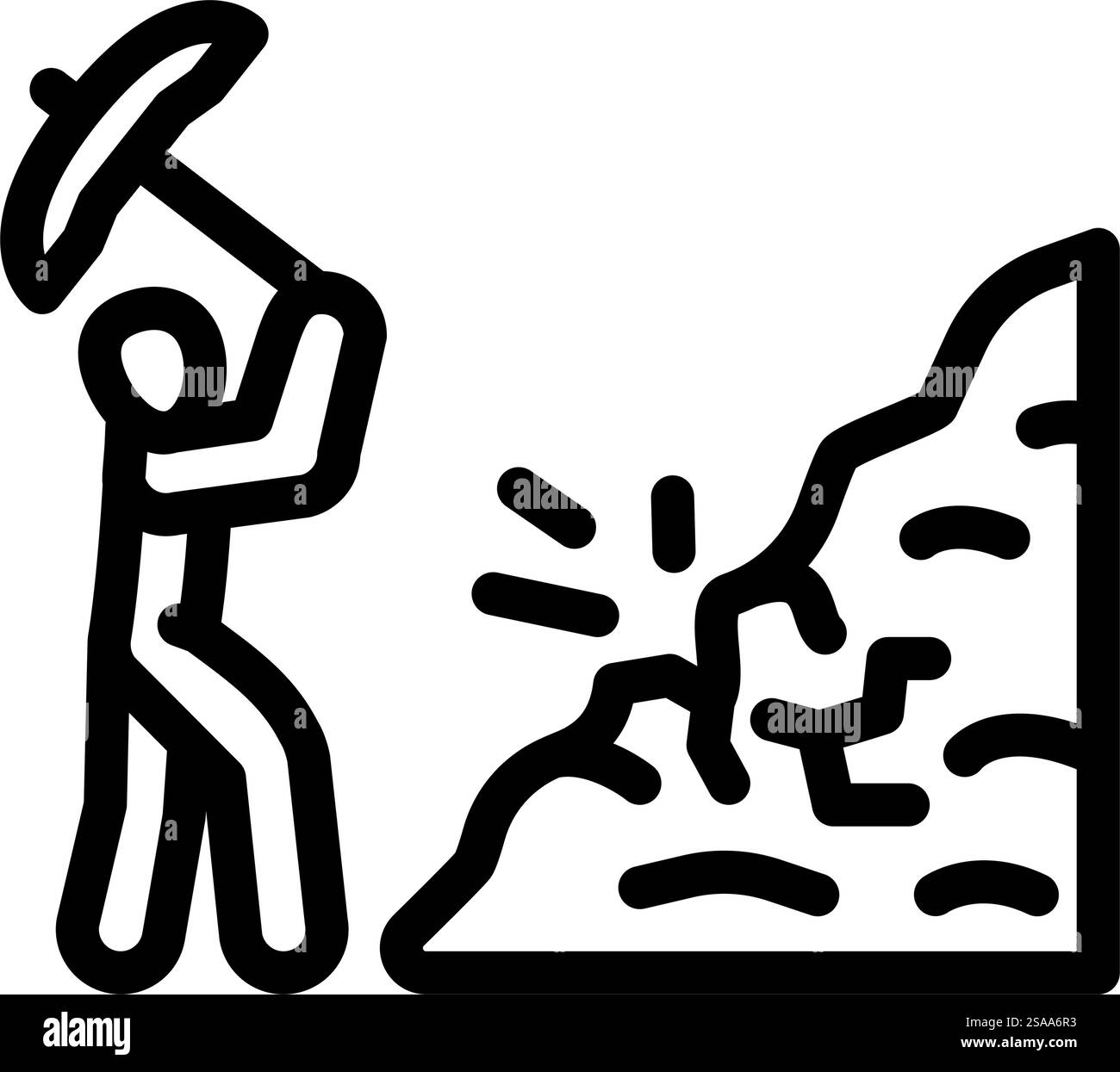 hard work success life line icon vector. hard work success life sign ...