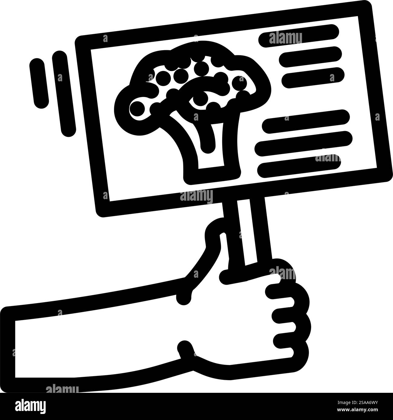 activism vegan food line icon vector. activism vegan food sign ...