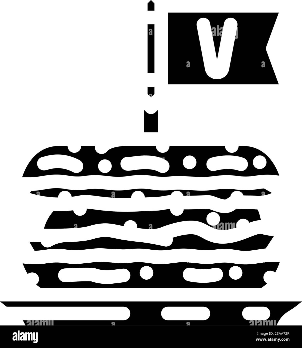 veggie burger vegan food glyph icon vector. veggie burger vegan food ...