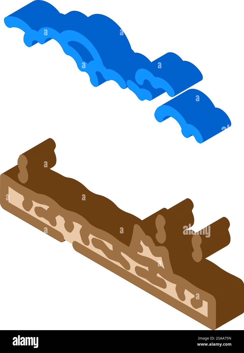 scorched earth wildfire disaster isometric icon vector. scorched earth ...