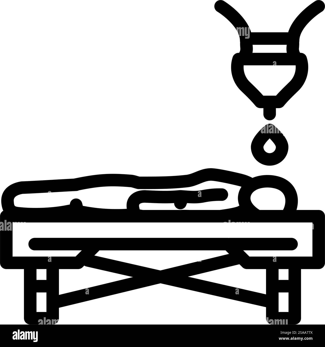 shirodhara ayurveda line icon vector. shirodhara ayurveda sign ...