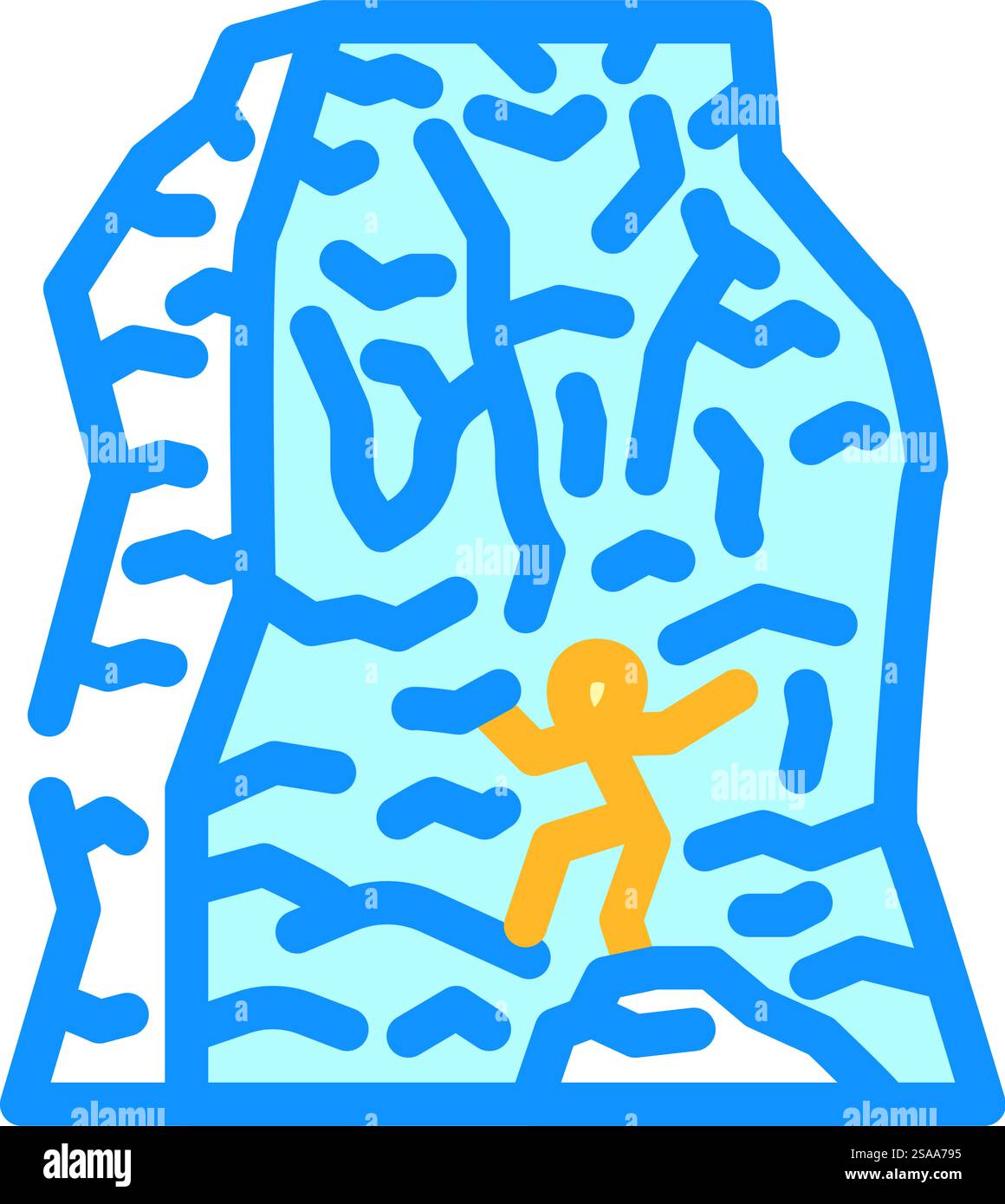 ice climbing winter color icon vector. ice climbing winter sign ...