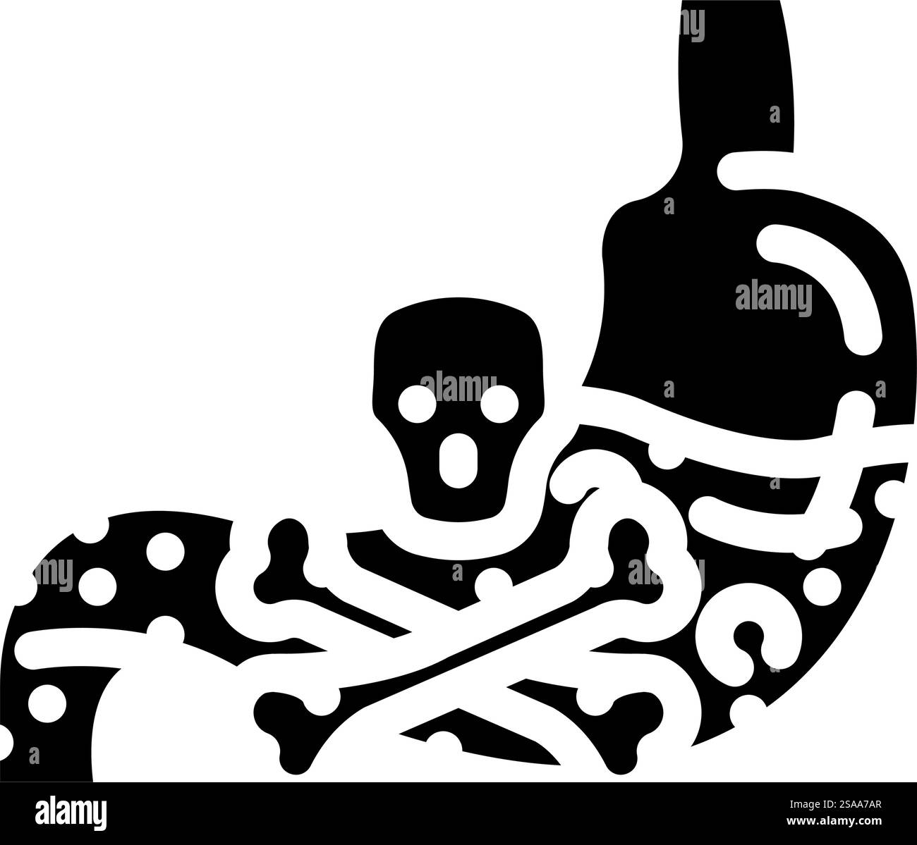 ingestion harmful substances glyph icon vector. ingestion harmful ...