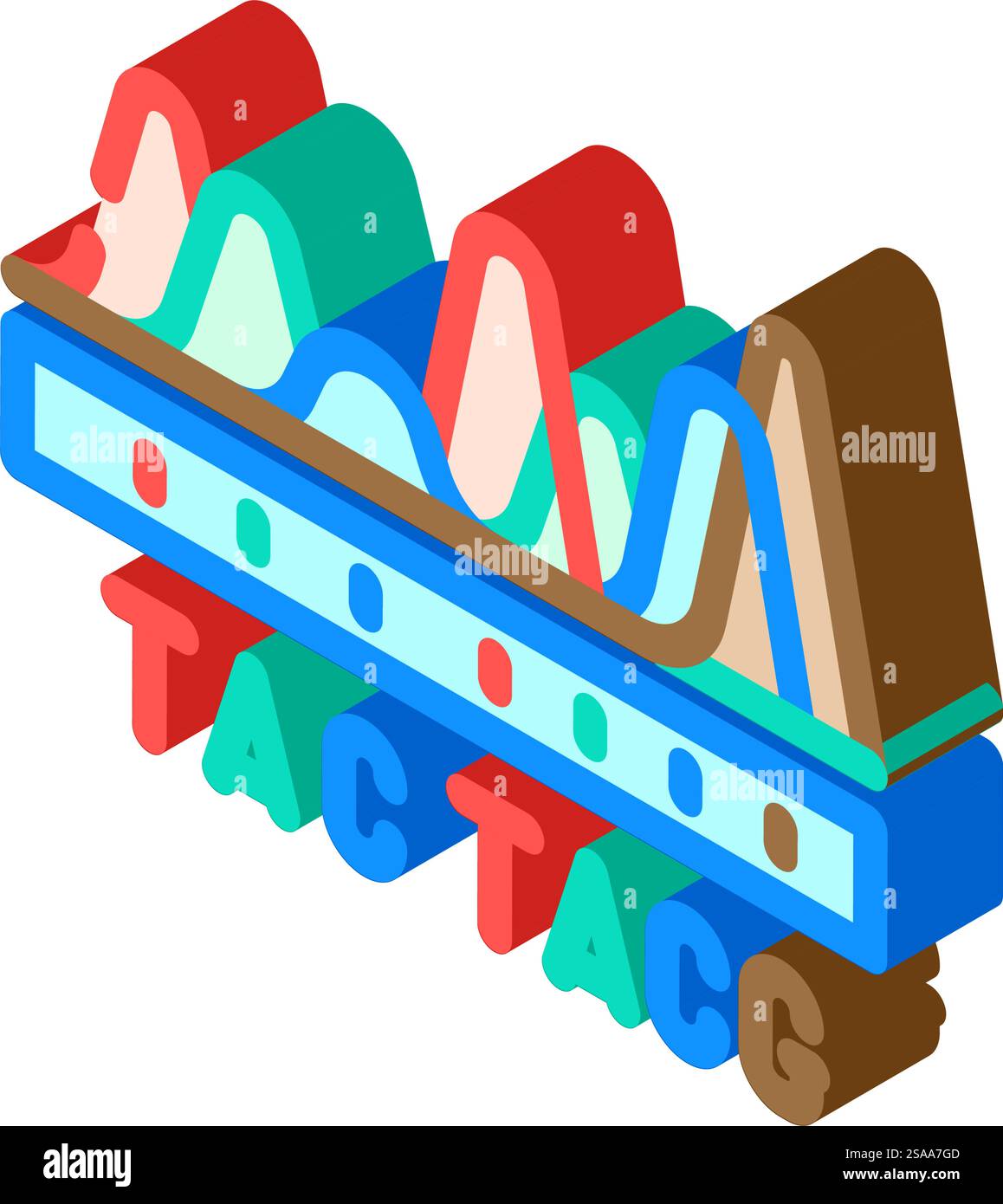 Dna Sequencing Isometric Icon Vector Dna Sequencing Sign Isolated
