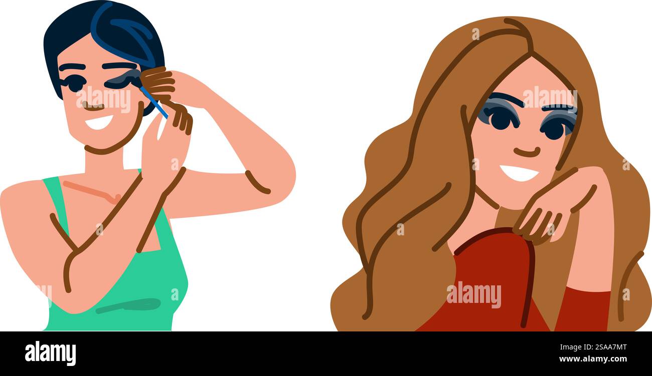 shadow smokey eye makeup vector. liner blending, palette dramatic, bold ...