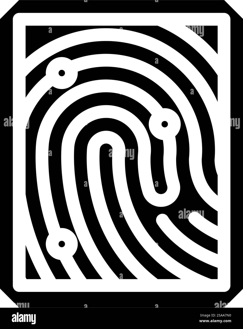 fingerprint scan glyph icon vector. fingerprint scan sign. isolated ...