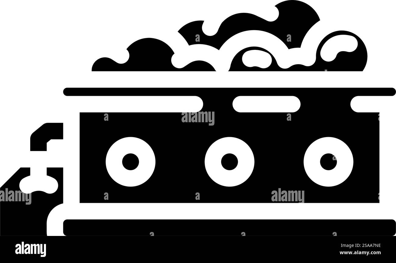 jacuzzi spa therapy treatment glyph icon vector. jacuzzi spa therapy ...