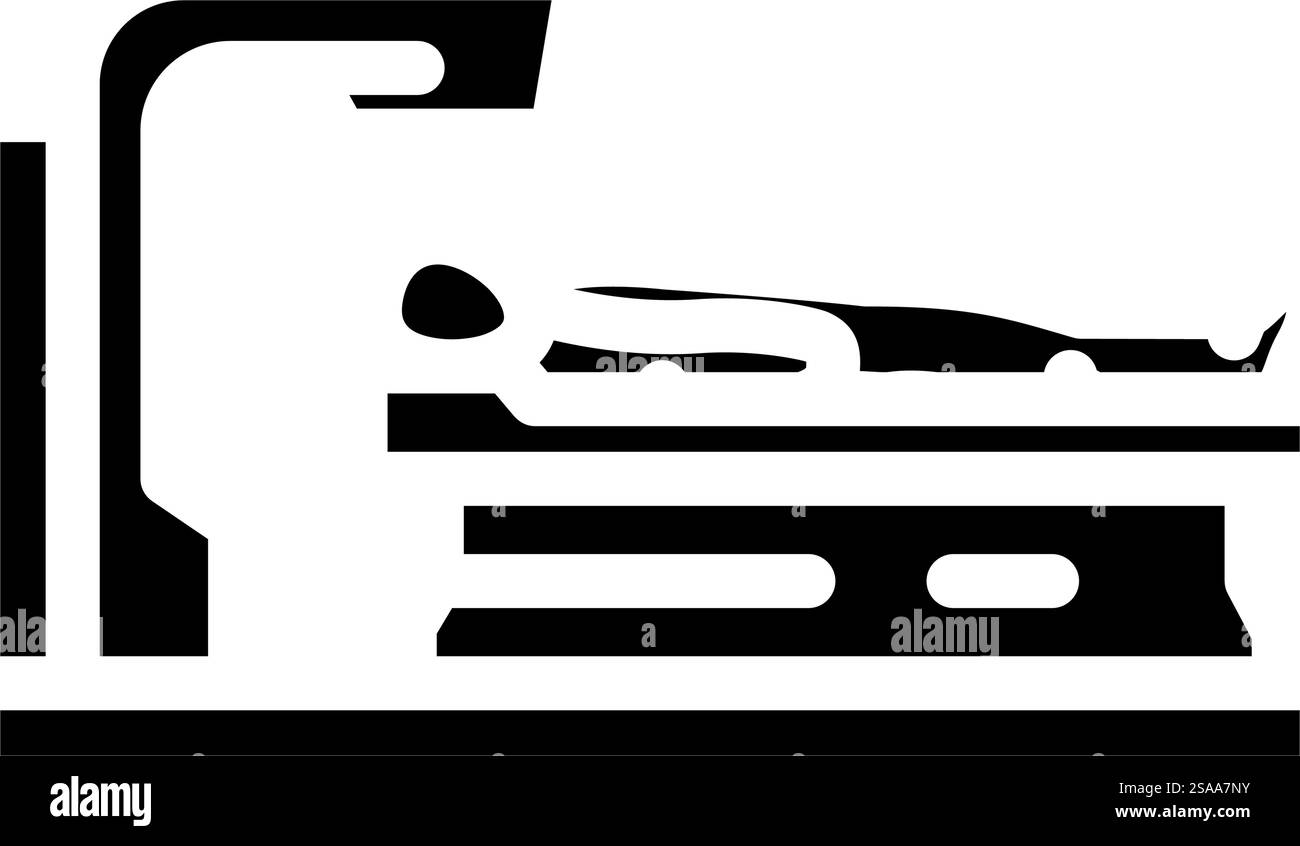 radiation therapy cancer treatment glyph icon vector. radiation therapy ...